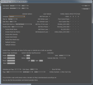 Crear calendarios con Adobe Indesign CC